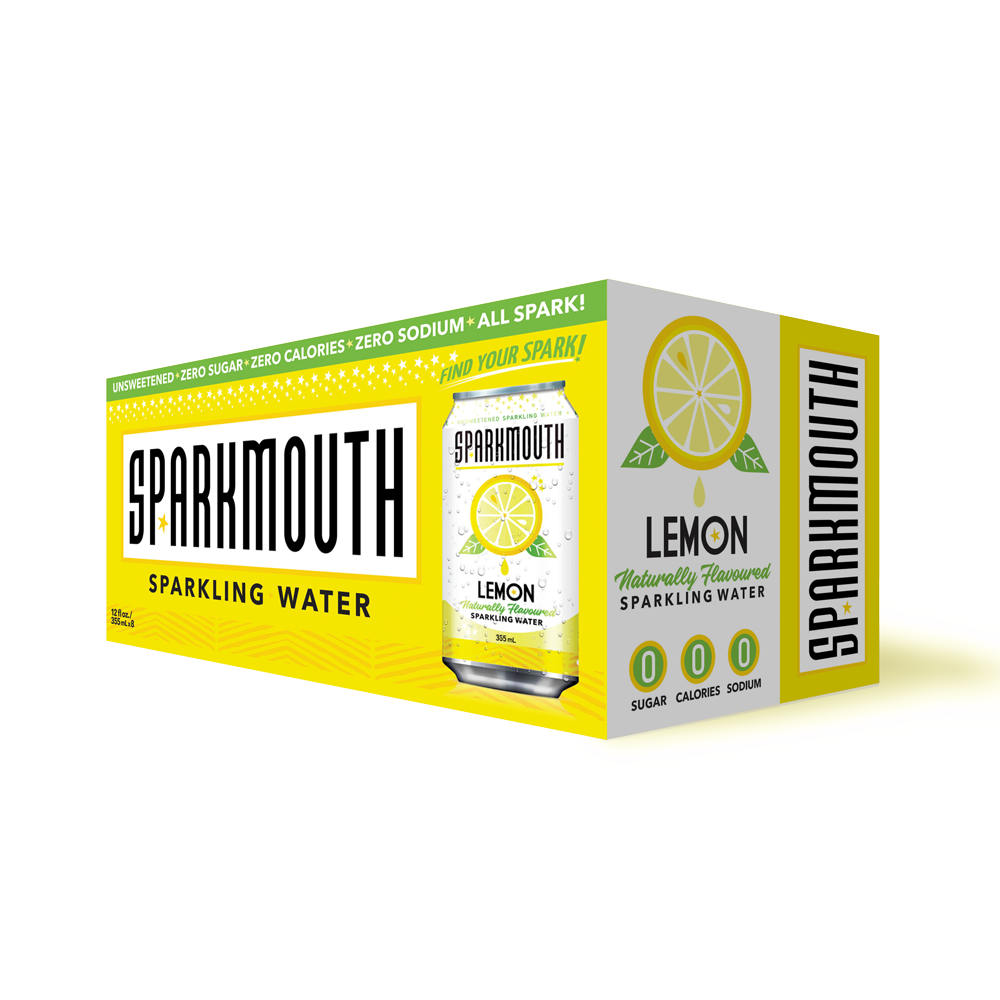 SPARKMOUTH Lemon Sparkling Water (355 mL) – Northern Craft